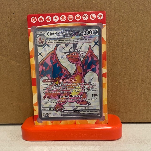 Other | Charizard Ex Pokmon Card With Stand | Poshmark